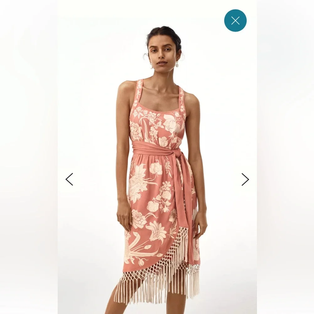 Anthropologie | Dresses | Anthropologie Lucille Dress In Pink White ...